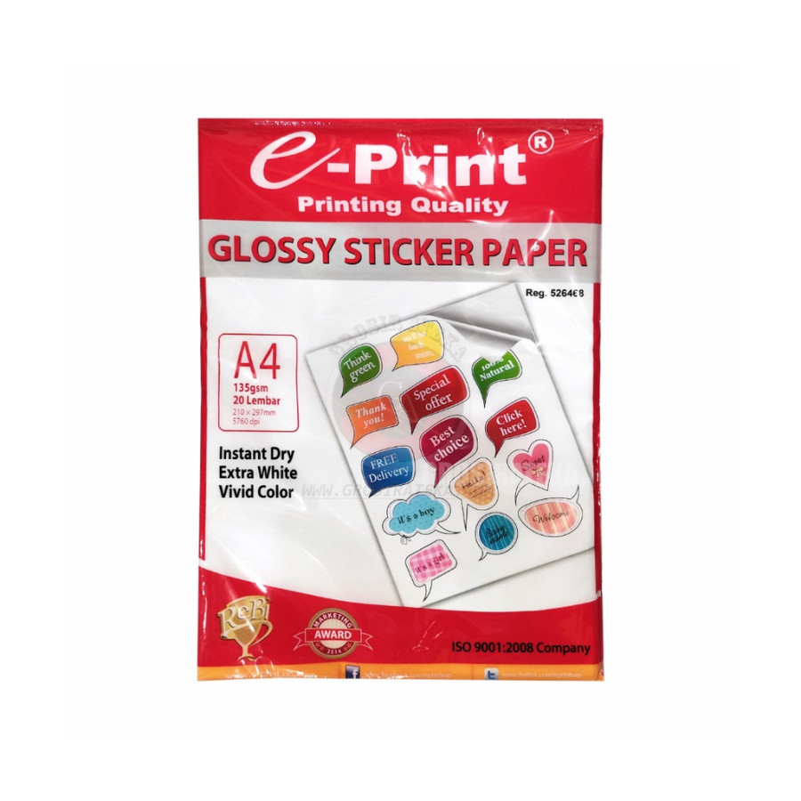 Kertas Sticker E-Print