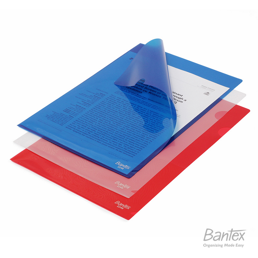 Stopmap Plastik Bantex L Folder Ukuran Folio Size / 0,15 mm