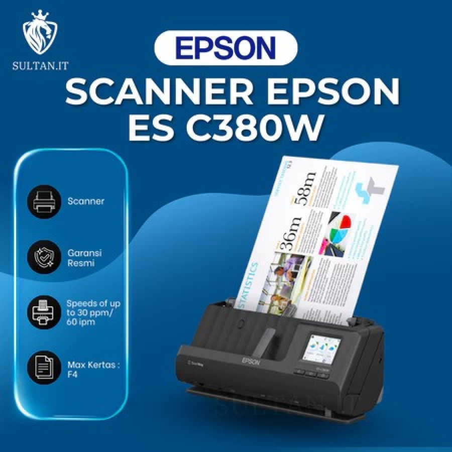 Scanner F4 Epson ES-C380W