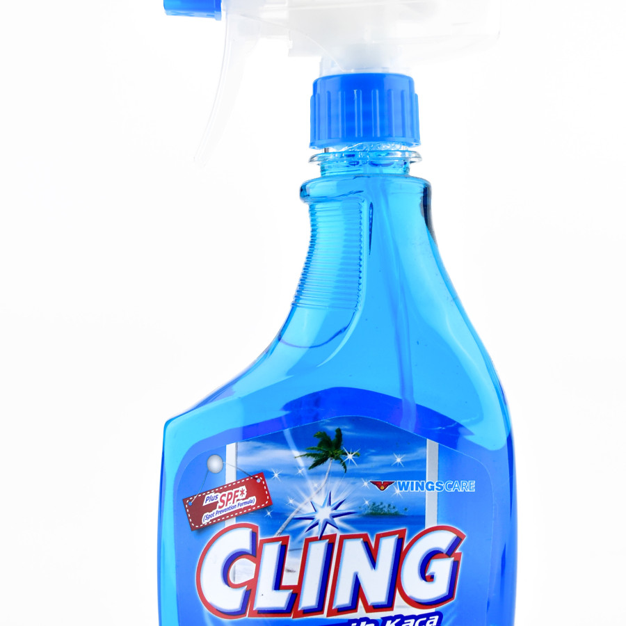 Cling pembersih kaca spray bebas noda