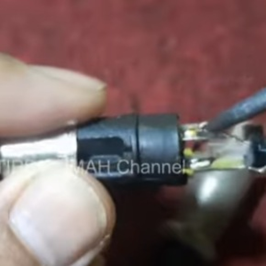 Pemasangan soket jack Mic Male