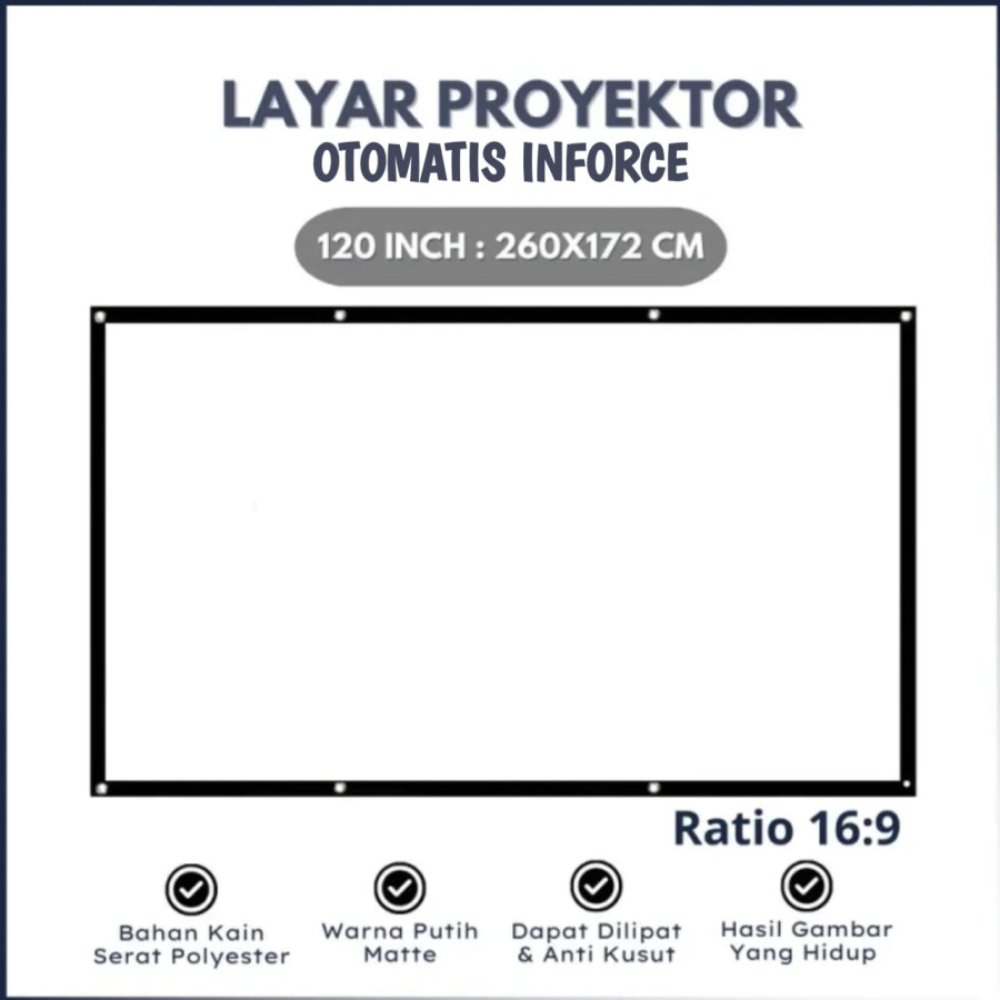 Layar Proyektor Otomatis Inforce