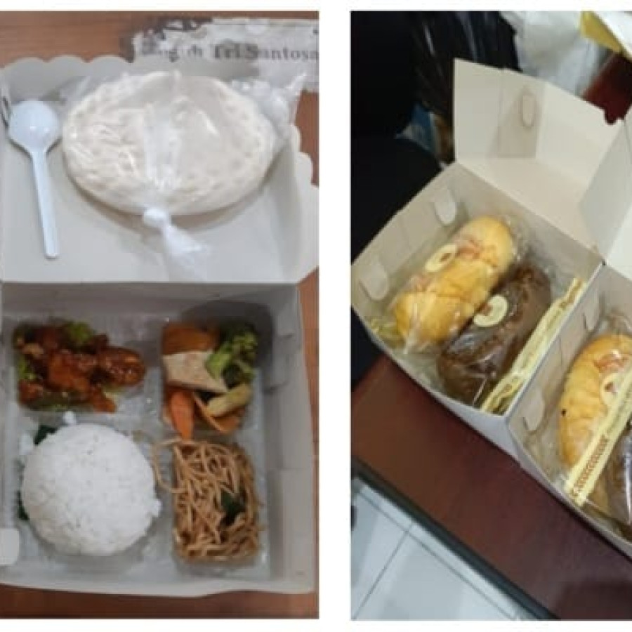 Paket makanan dan minuman(nasi kotak dan snack box)