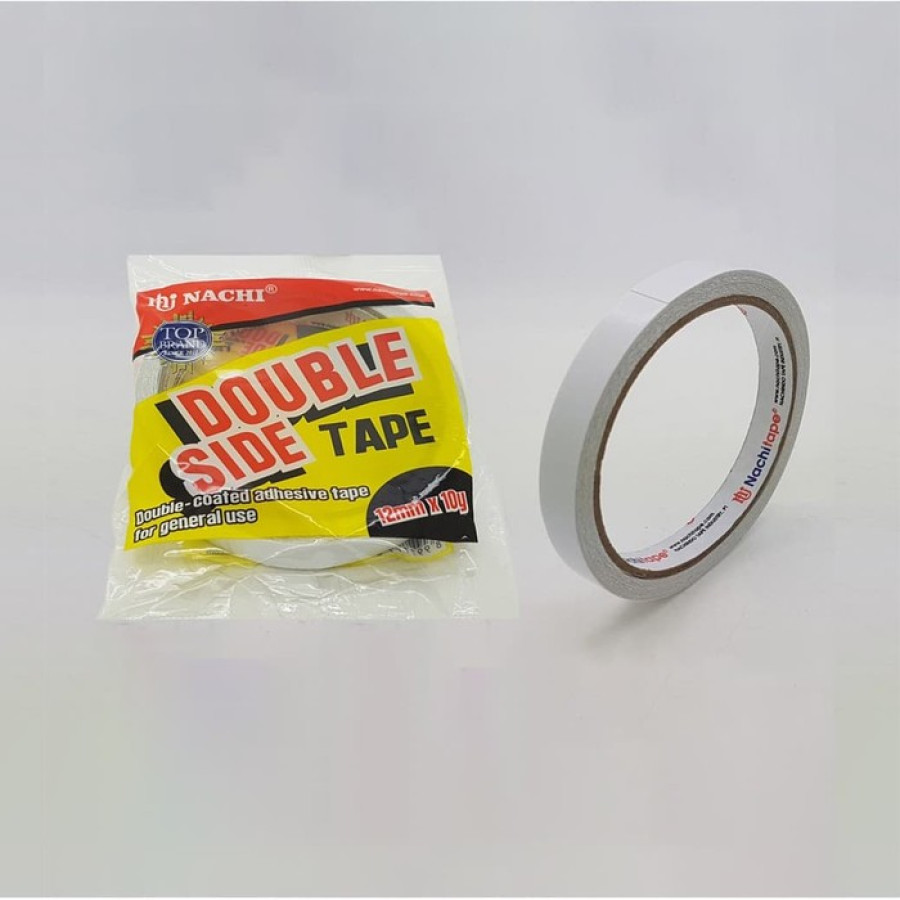 Isolasi Double Tip NACHI DOUBLE TAPE 12MM X 10Y X 160 ROL