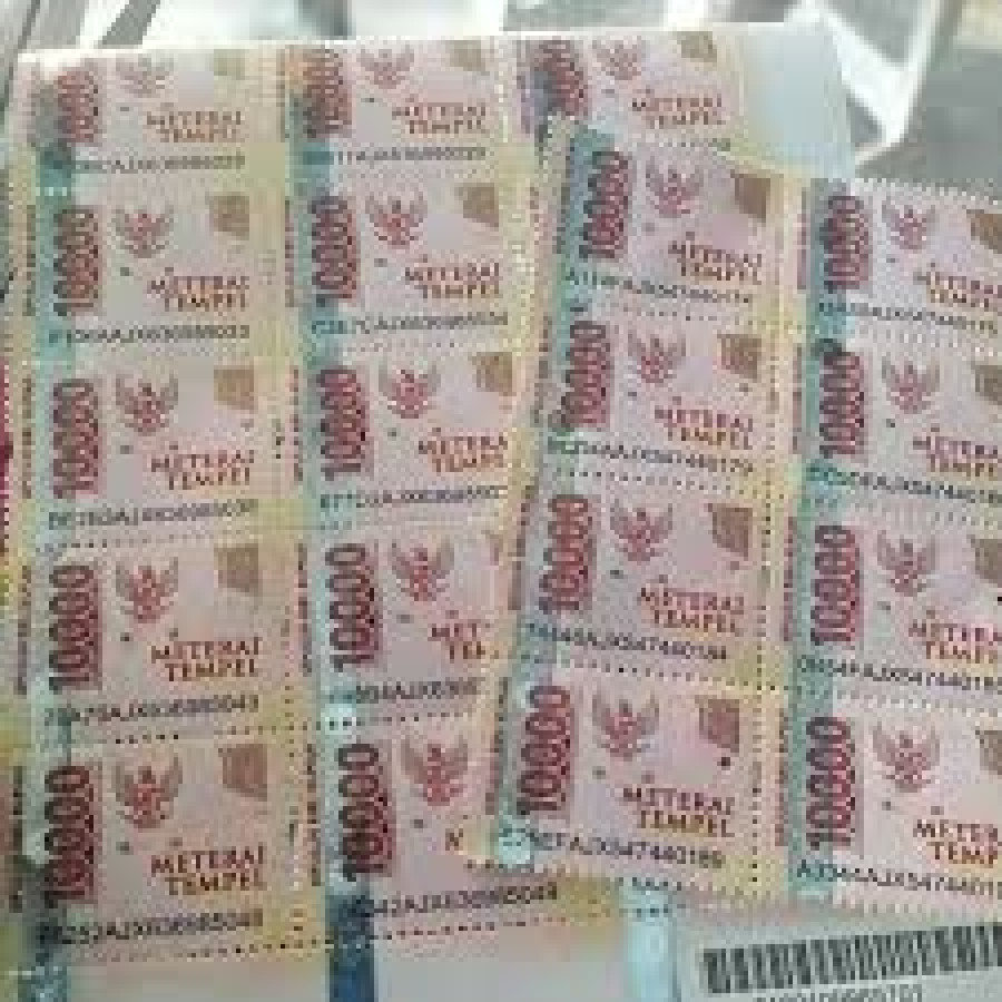 materai tempel 10000 isi 50 pcs