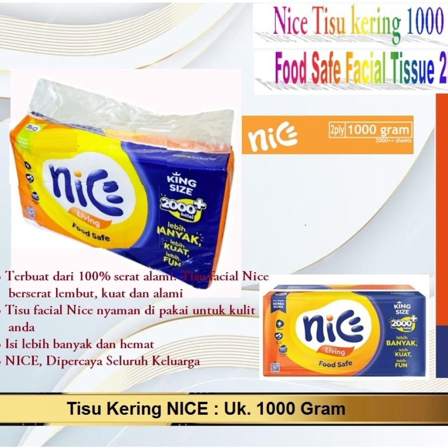 Tissue Kering Merk: Nice 1000 gr
