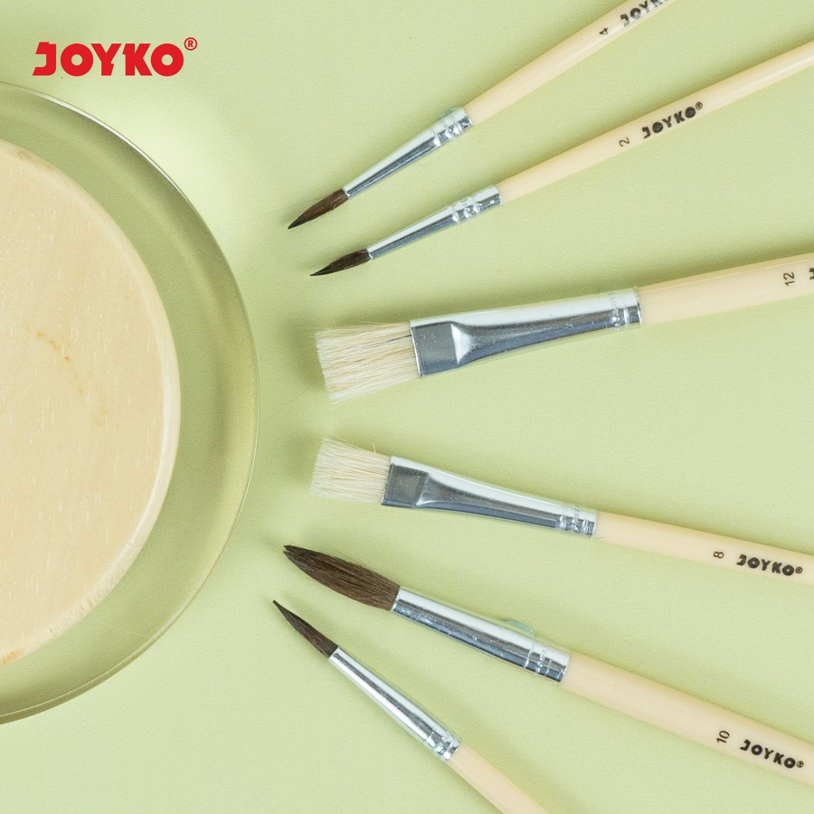 Kuas Lukis Cat Air Acrylic Joyko BR-1