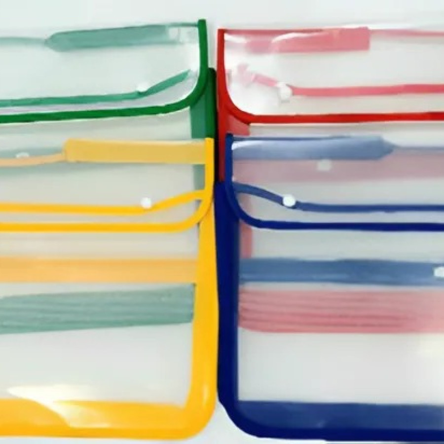 Map Zipper plastik transparan