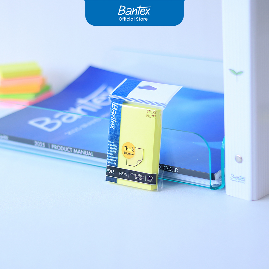Catatan Tempel Sticky Notes Bantex ukuran 3 x 2 inch / 100 lembar