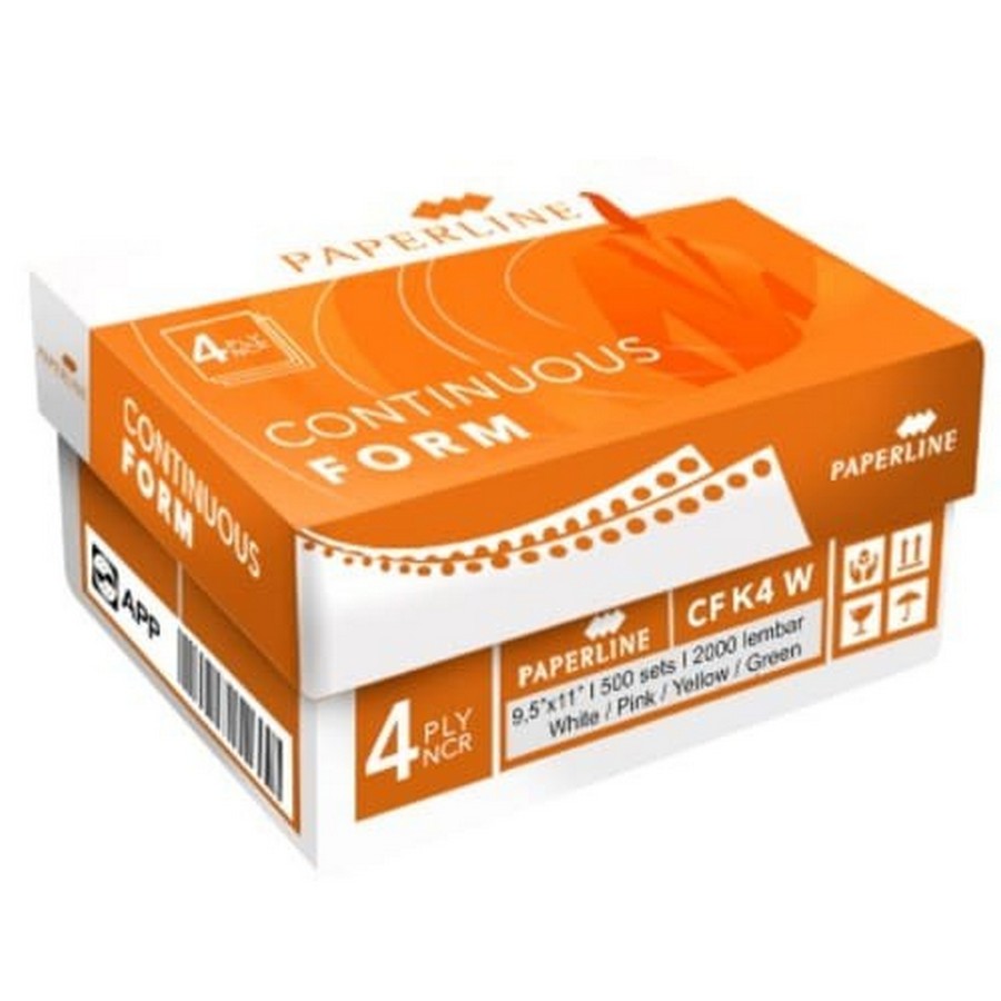 Kertas Komputer Continuous Form 4 Ply 9 5 X 11 Paperline CF K4 W