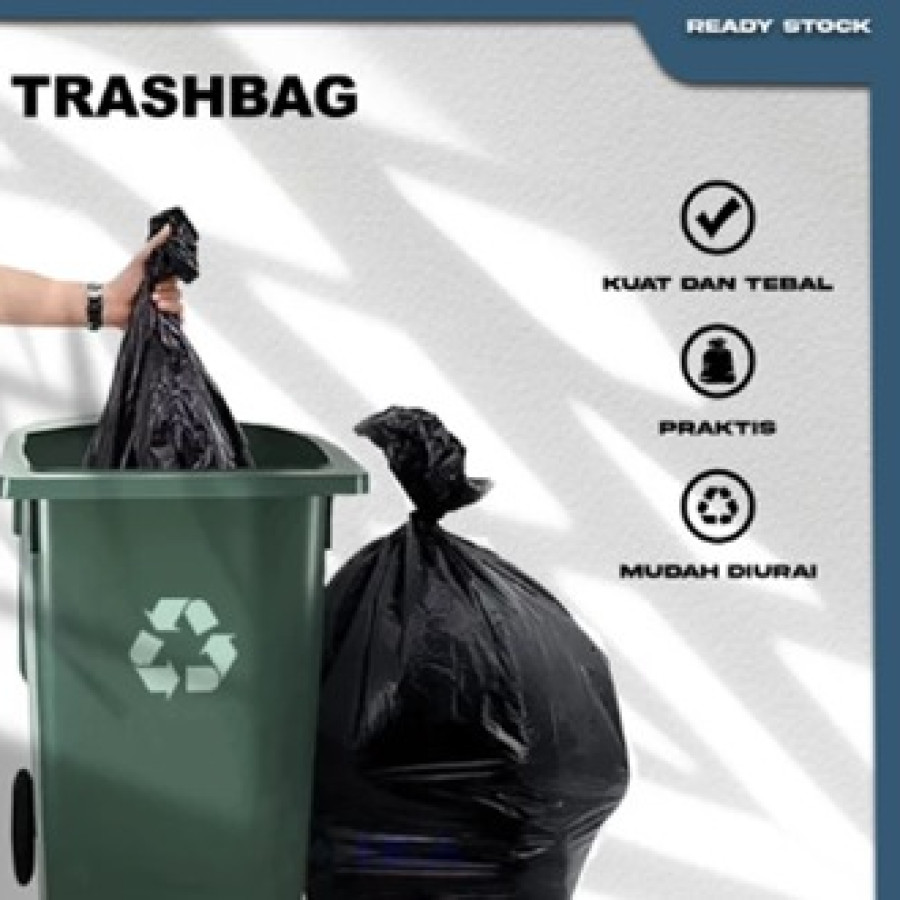 Kantong Plastik Sampah Besar TRASH BAG Hitam