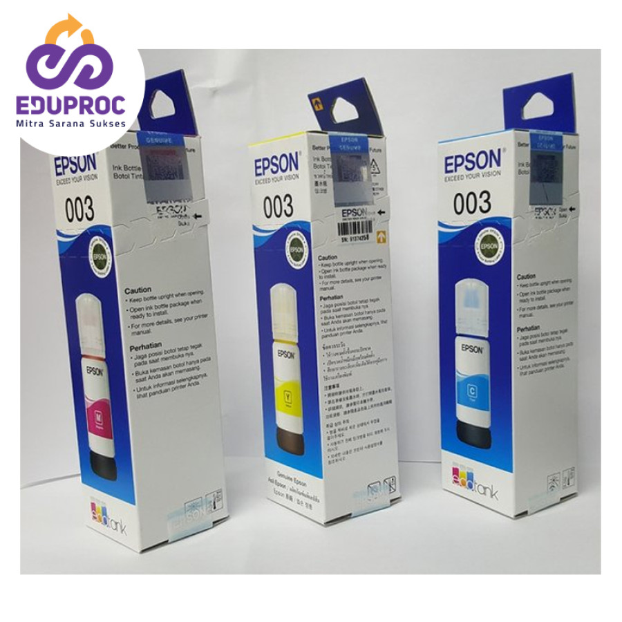 Tinta Epson 003 hitam / warna