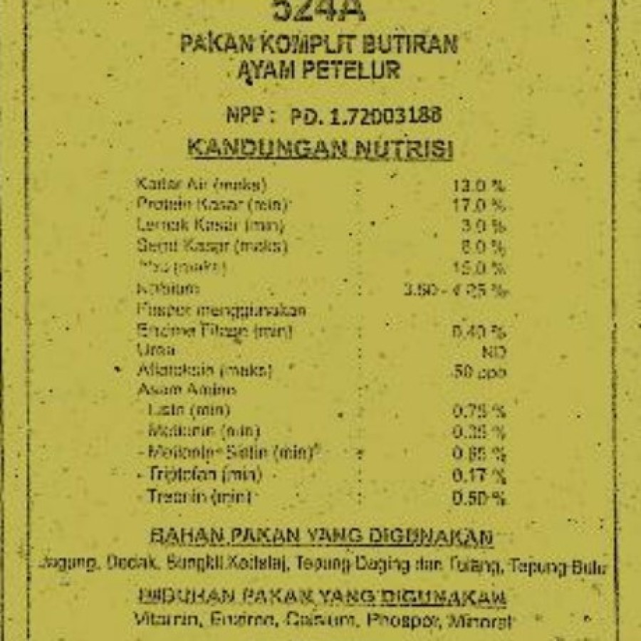 HI-PRO-VITE 524A Pakan Ayam Ras Petelur (50kg)