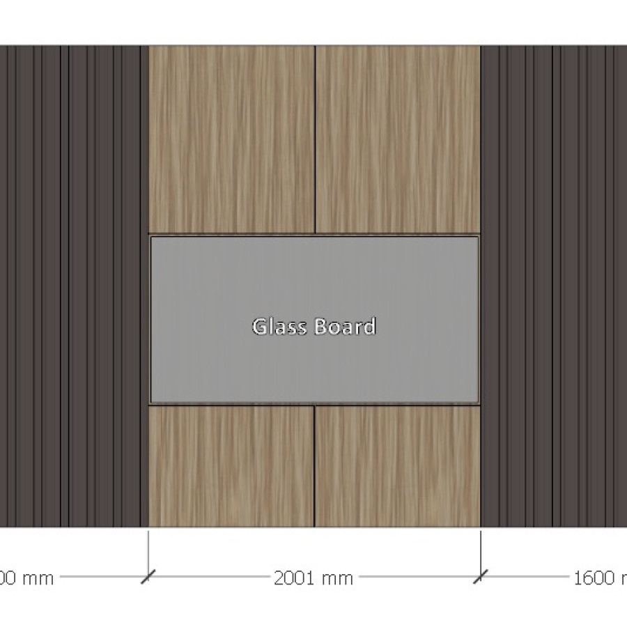 BACKDROP 520 x 290 x 40 FINISHING HPL