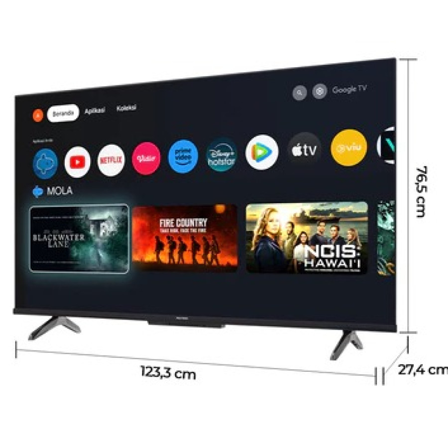 POLYTRON 4K UHD Smart Google TV 55 Inch