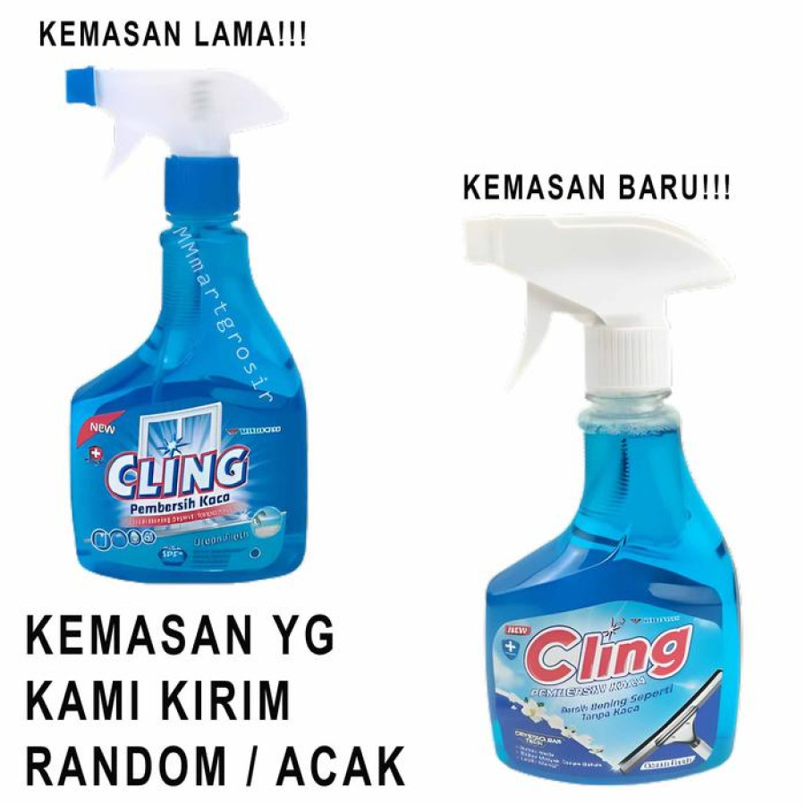 Pembersih Kaca* Cling* Ocean Fresh Spray* Net.440ml