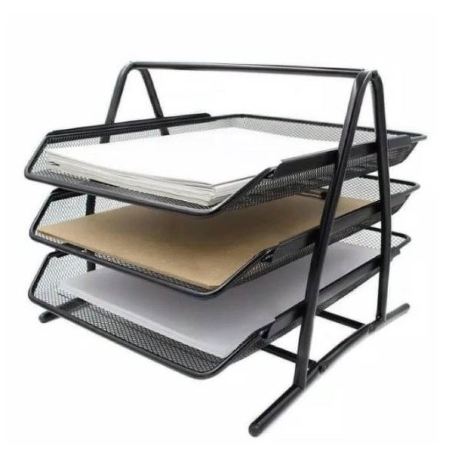 Rak File Dokumen 3 tingkat material besi