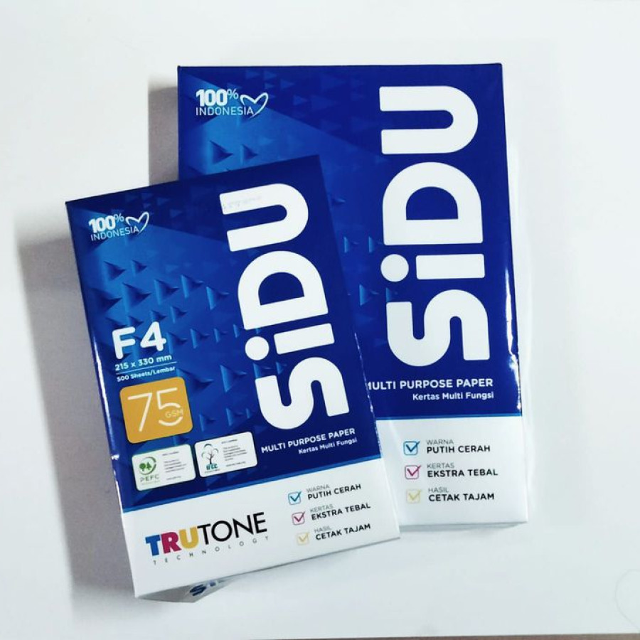 Kertas SIDU HVS F4 ukuran 75 gsm