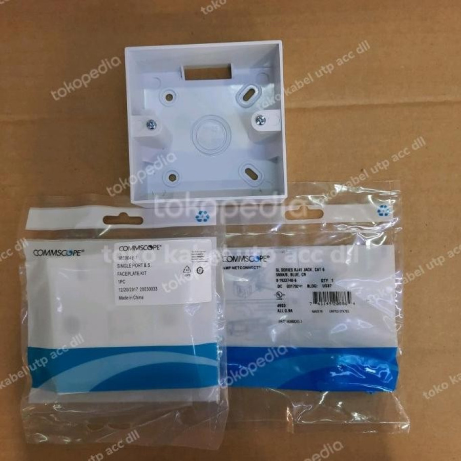 Outlet Data face ,modular Cat 6e,outbow- MULYO TEKNIK