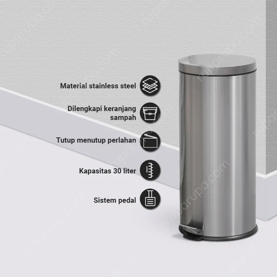 Tempat Sampah Stainless Pedal Injak