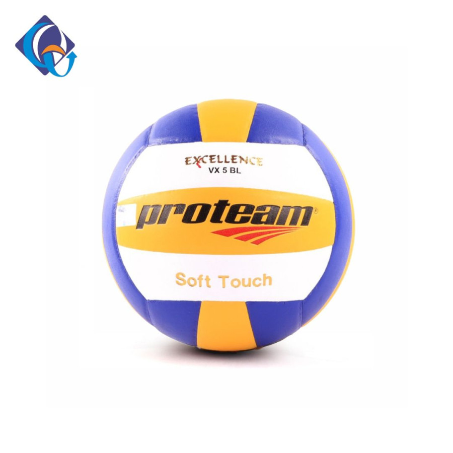 BOLA VOLI ORIGINAL PROTEAM VOLLEY BALL ELEGANCE BLUE-YELLOW-WHITE SIZE 5
