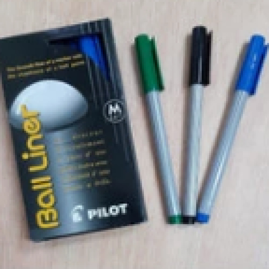 ATK Ballpoint Pilot Boldliner (hitam,biru,hijau)