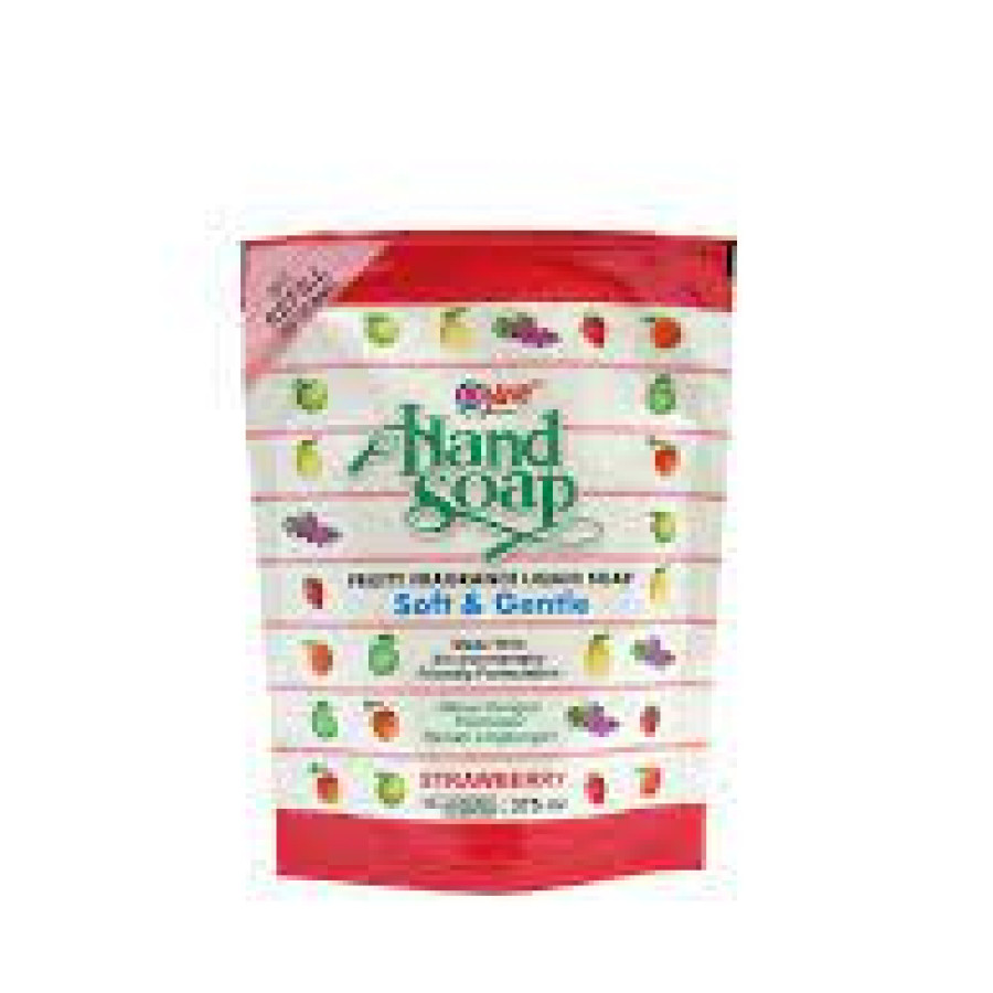 Sabun cuci tangan Yuri Pouch Strawberry 375ml