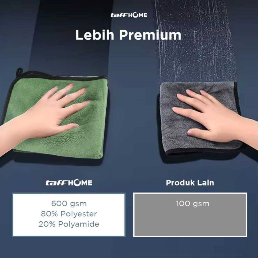 TaffHOME Kain Lap Handuk Microfiber 600gsm