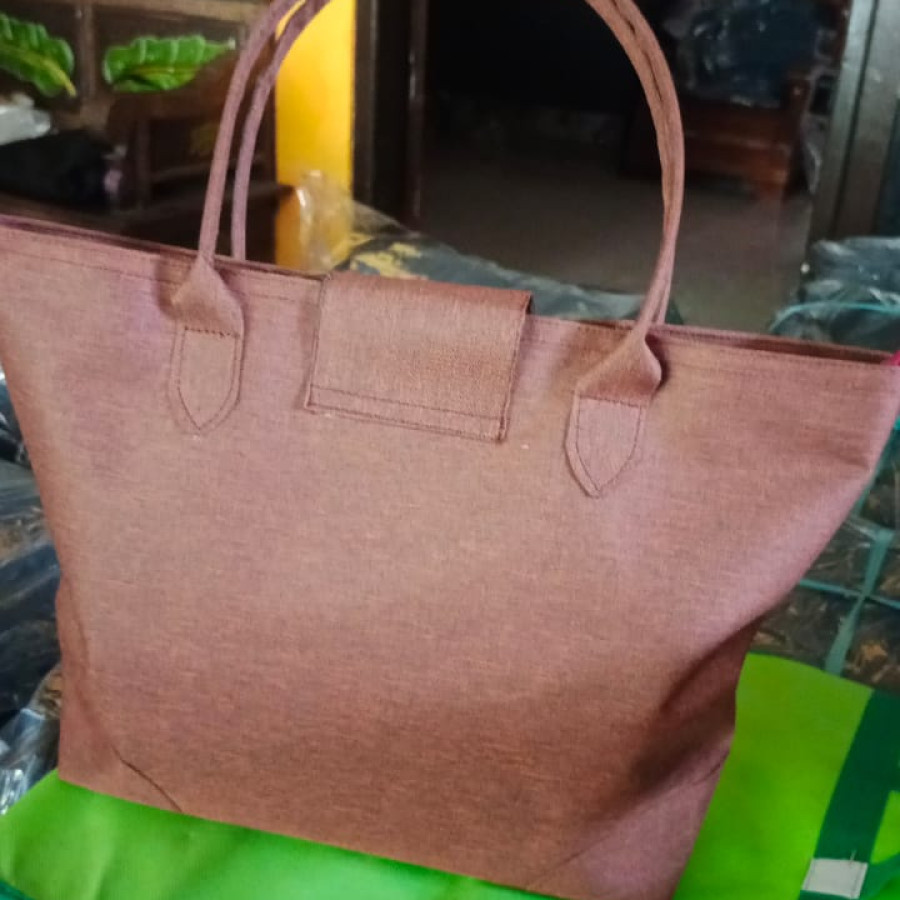 laurige branded red hand bag