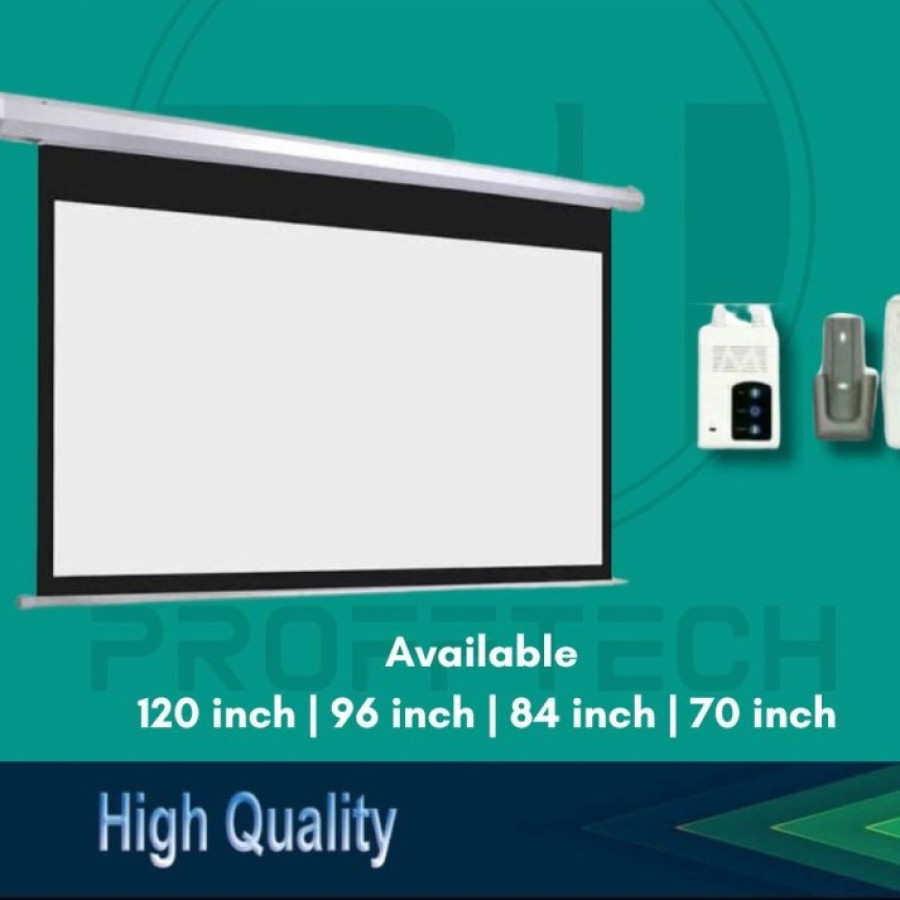 LAYAR PROYEKTOR PROJECTOR MOTORIZED