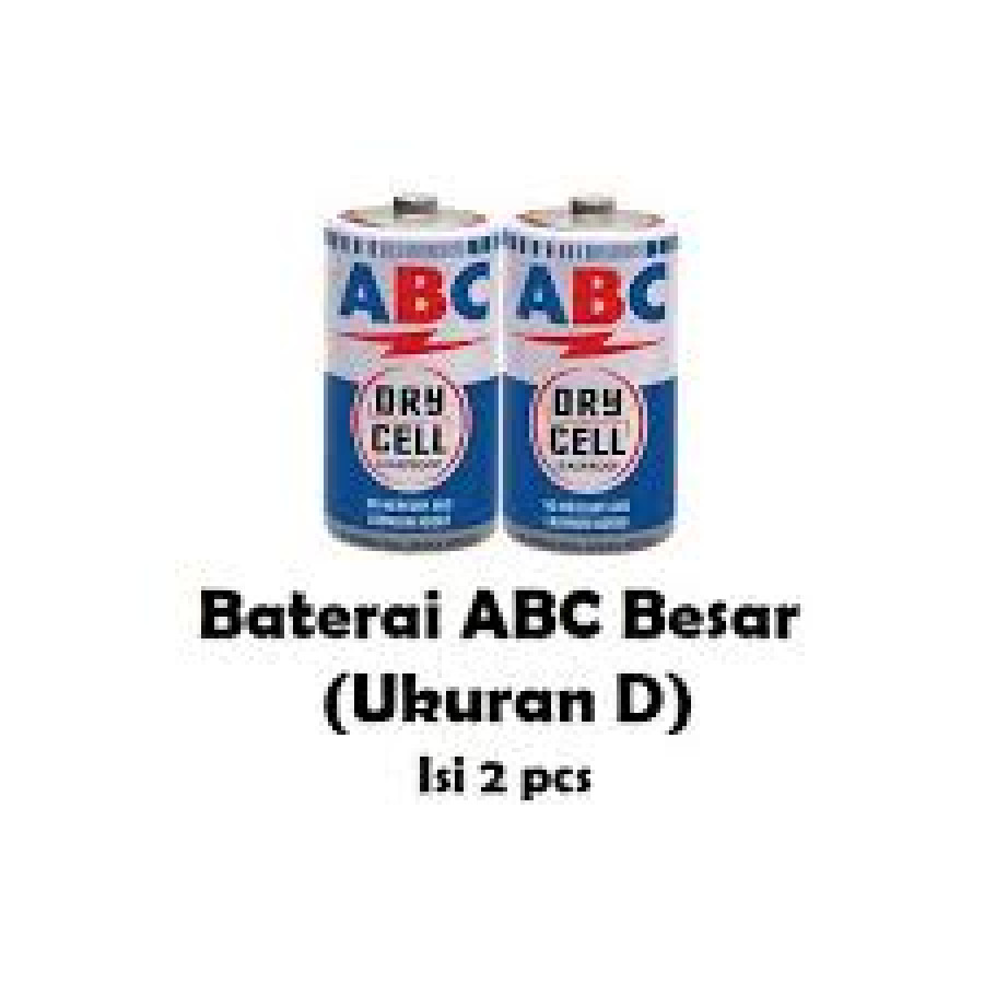 BATERAI ABC D ISI 2 PCS
