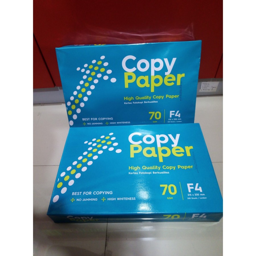 KERTAS HVS Copy Paper F4 70 Gram Per Rim KERTAS HVS Copy Paper F4 70 Gram Per Rim