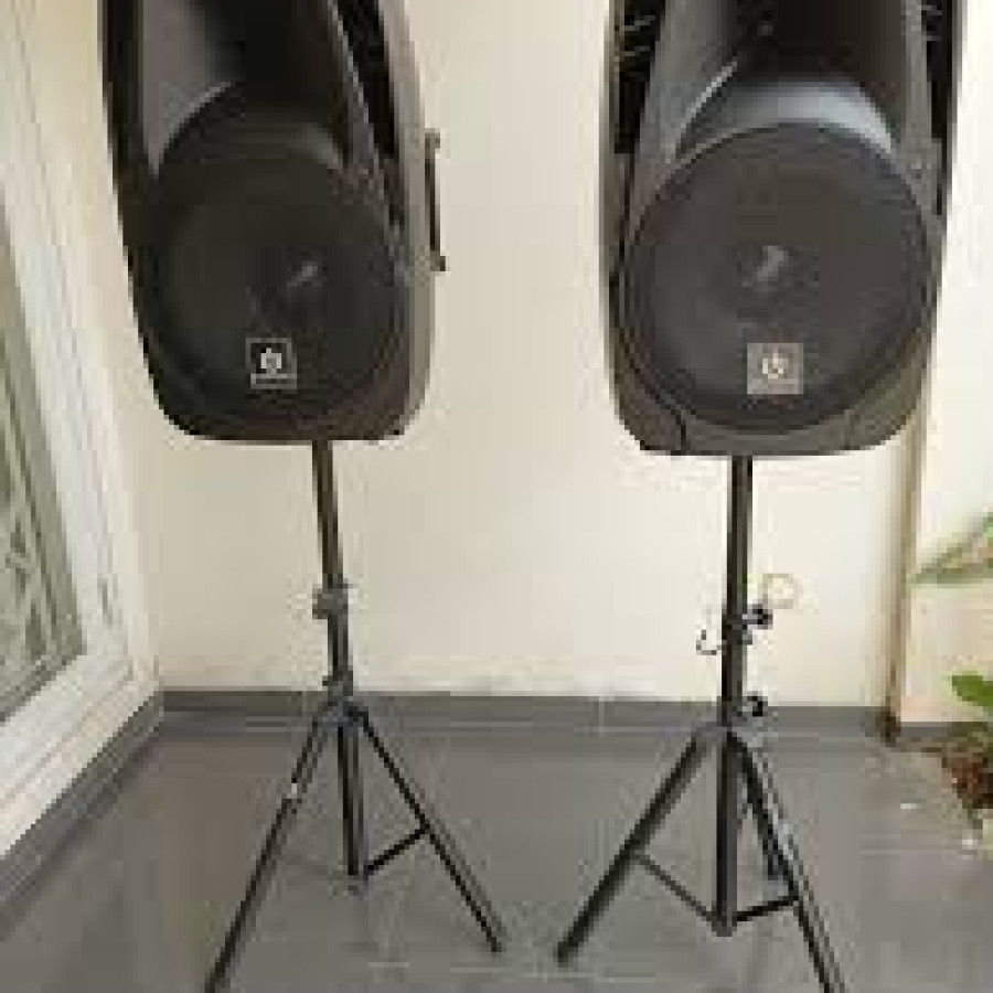Speaker Aktif - 2pcs speaker portable, 2pcs stand speaker, 1pcs kabel ...
