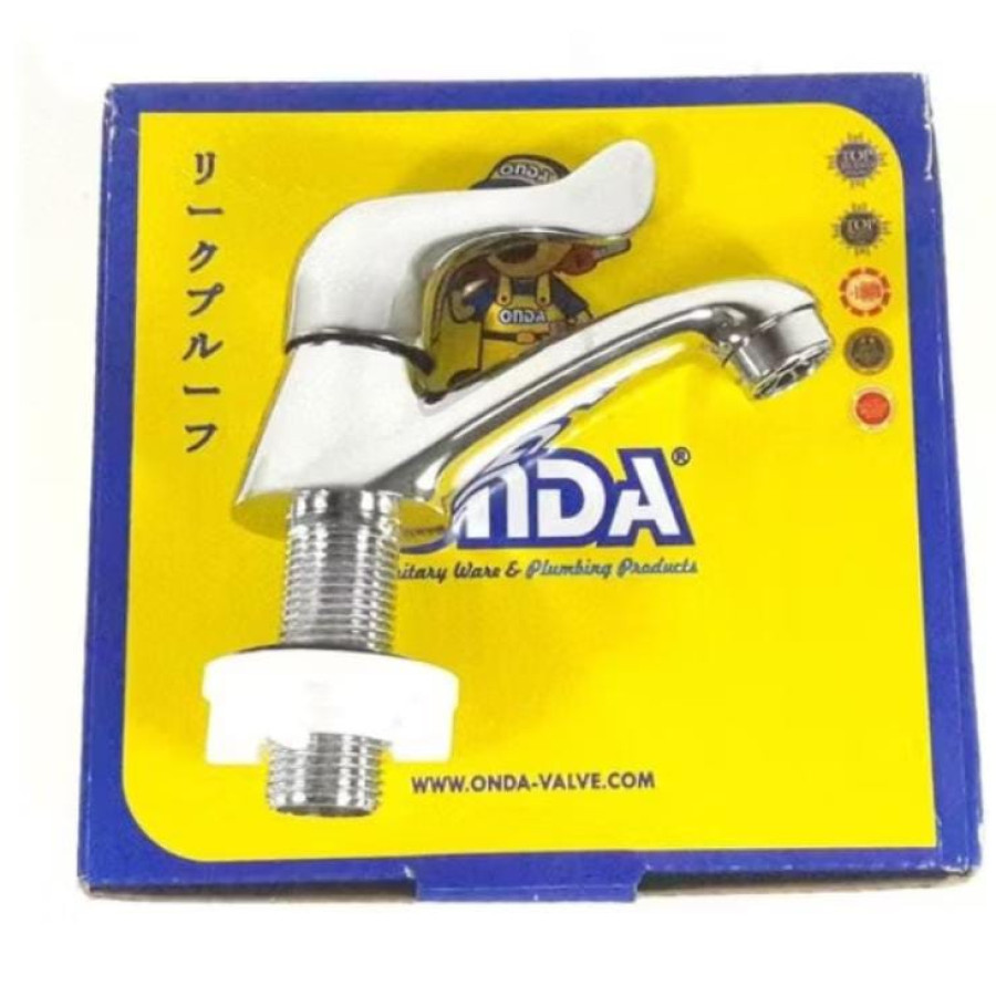 KRAN WASTAFEL DRAT LURUS STAINLESS ONDA