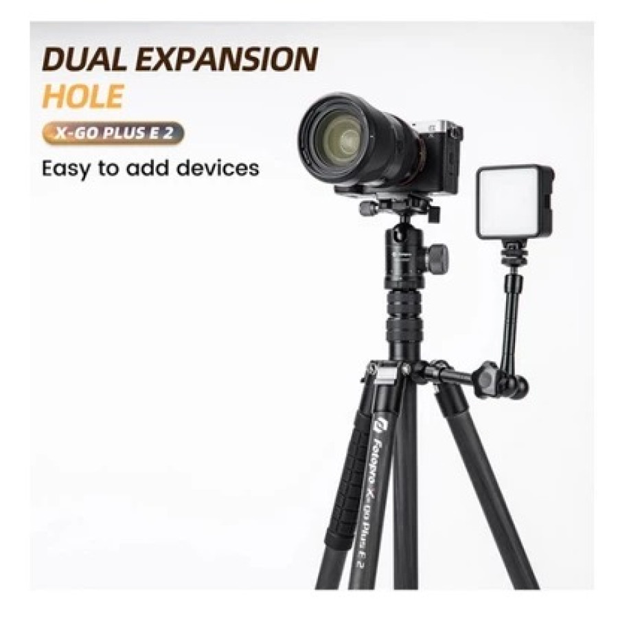 Fotopro X-Go Plus E2 + 52Q Carbon Fiber Tripod Kamera
