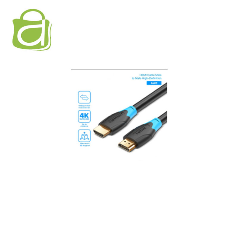 VENTION CABLE HDMI (4K GOLD PLATED) BLACK 15M