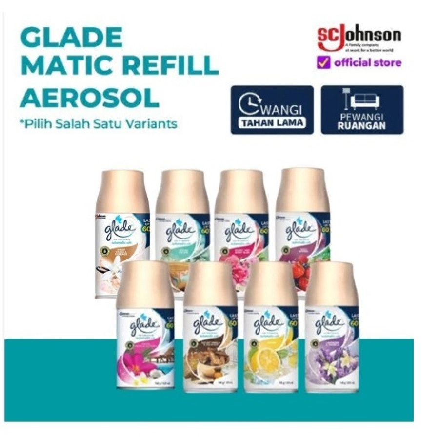 Pengharum Ruangan GLADE: Matic Spray Air Fresh Reffil
