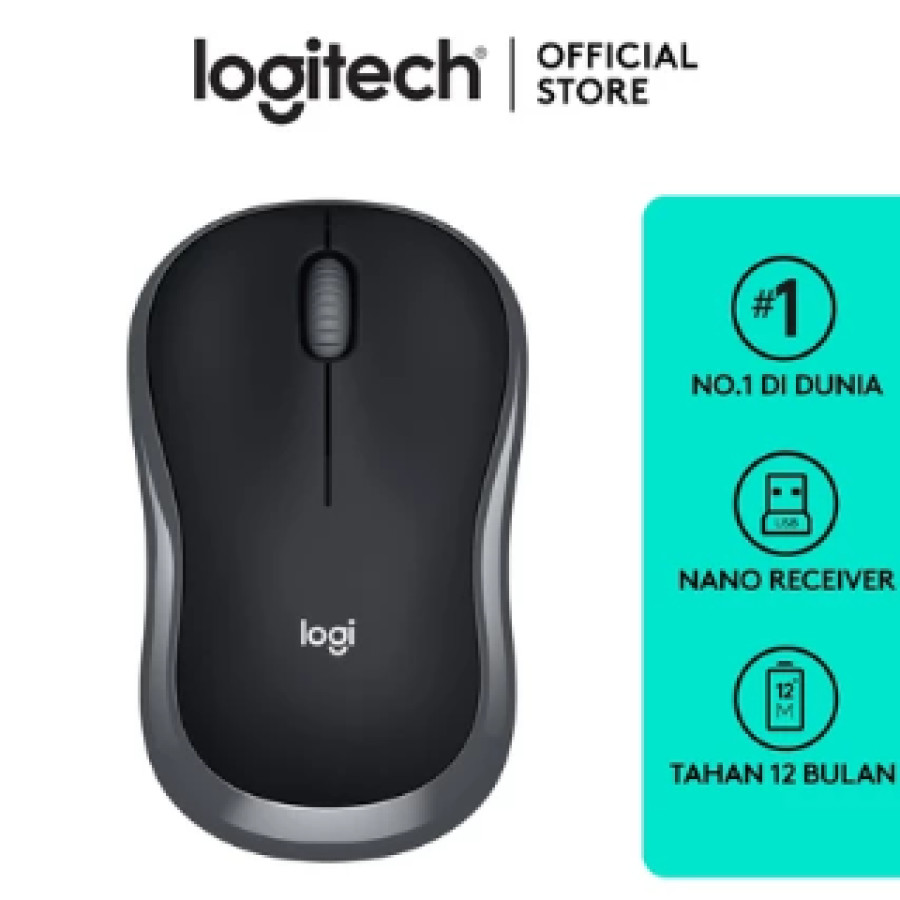Logitech B175 Mouse Wireless untuk Windows, Mac, Linux dan ChromeOS