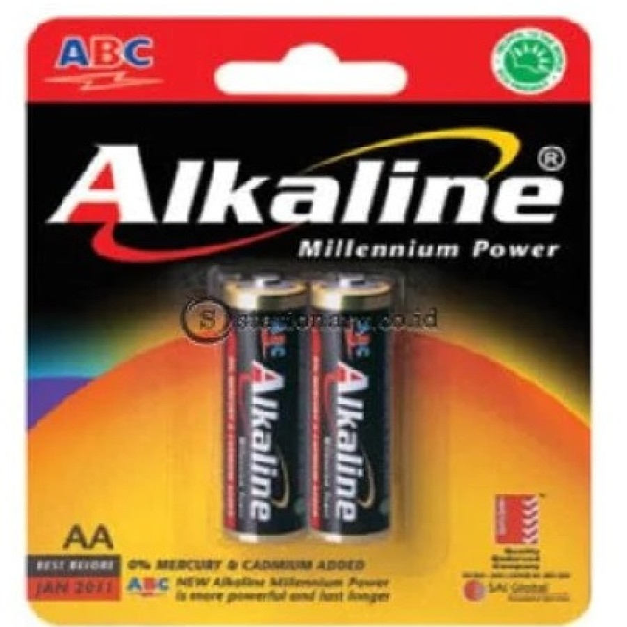 ABC ALKALINE BATTERY AA ISI 2 PCS