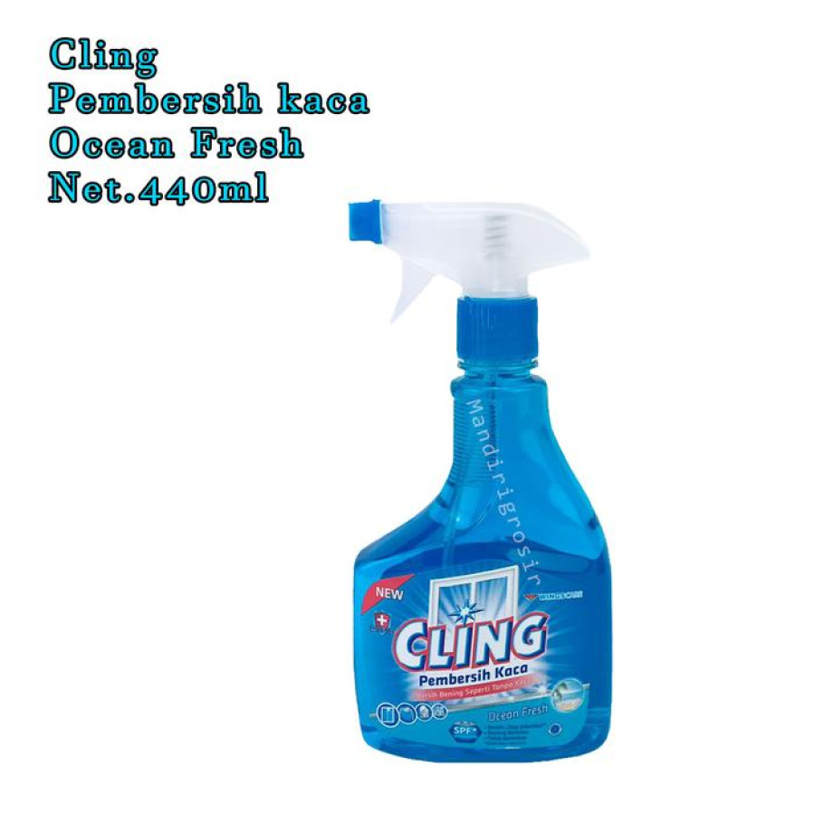 Pembersih Kaca* Cling* Ocean Fresh Spray* Net.440ml