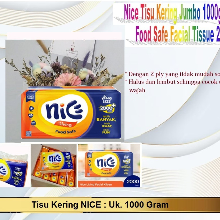 Tissue Kering Merk: Nice 1000 gr
