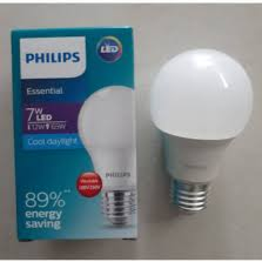 Lampu dop LED model E27 7 watt merk philips