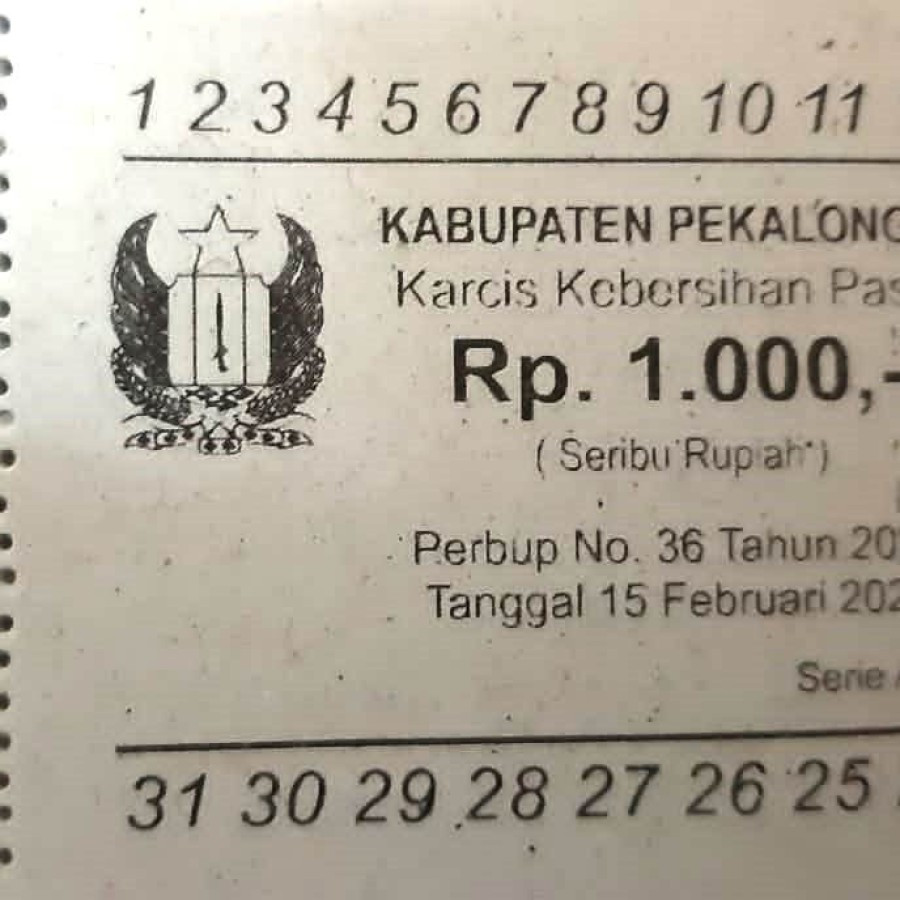 Karcis Pasar Rp.1000